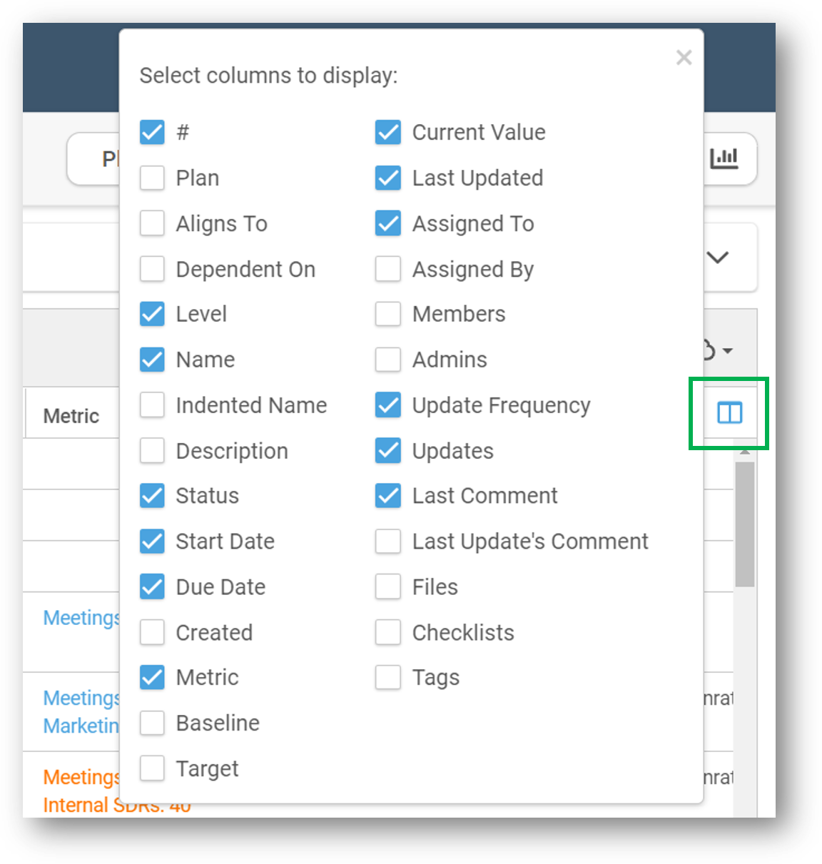 How Can I Customize Columns Help Center
